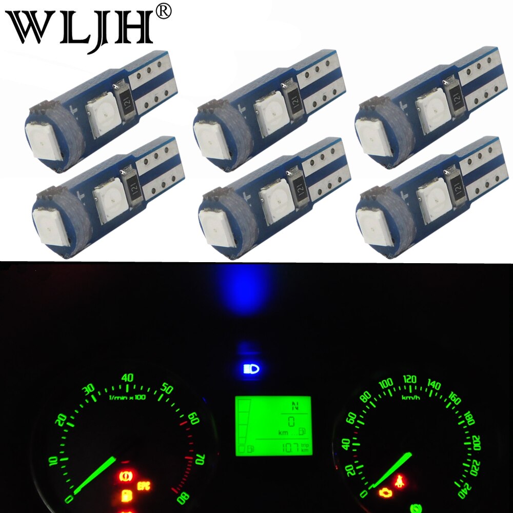 WLJH 6x Canbus T5 LED Lamp 73 74 3030 SMD Lamp Ins... – Grandado WLJH 6x Canbus T5 LED Lamp 73 74 3030 SMD Lamp Ins... – Grandado