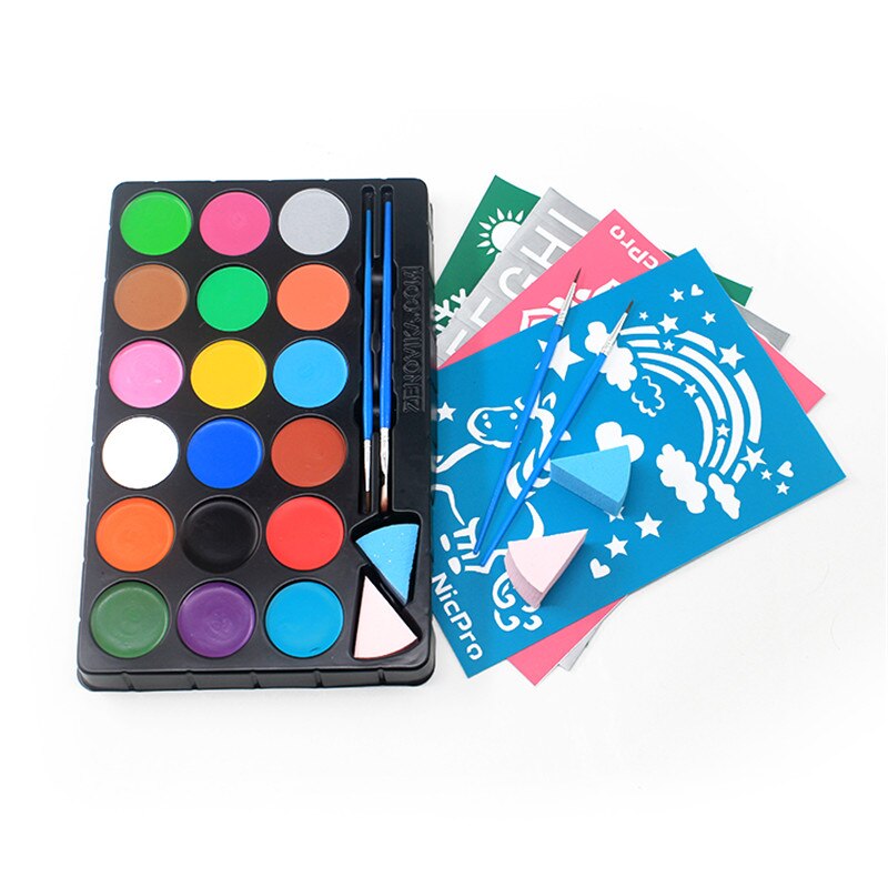 18-Color Face Body Painting Cosmetics Decorate Wat... – Vicedeal