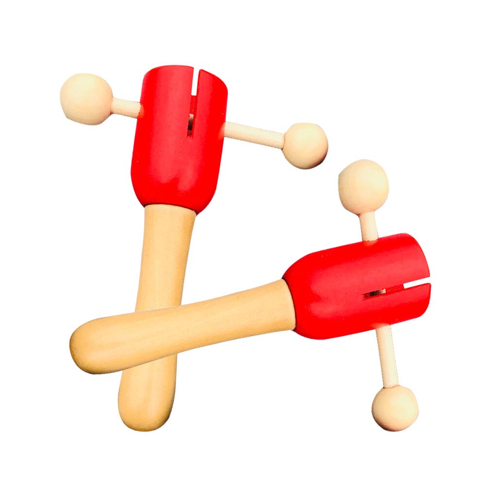2 Pcs Baby Handbell Wooden Handbell Playthings Bab... – Grandado