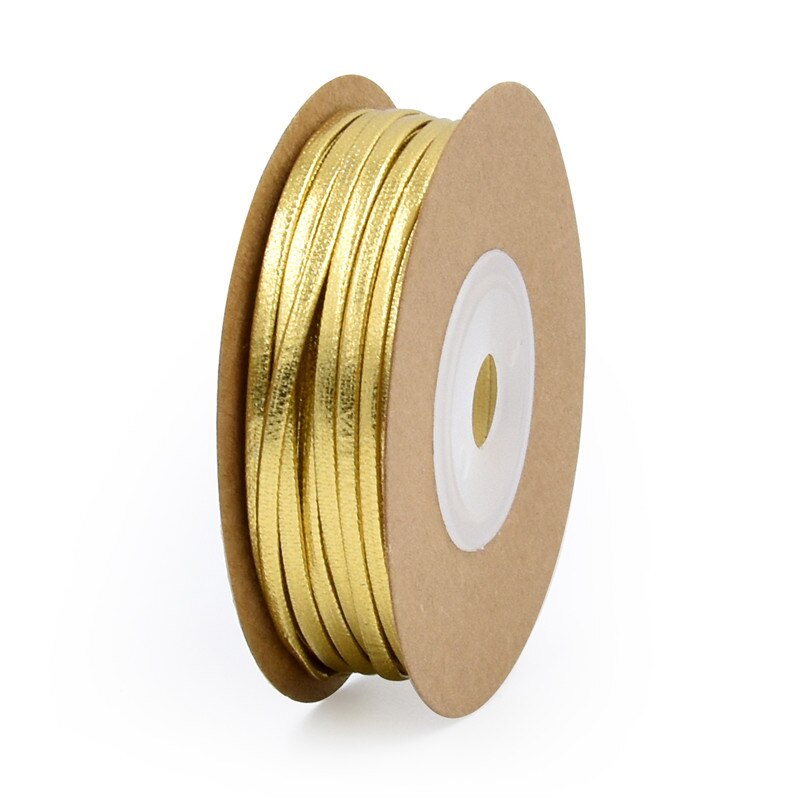 15M/Roll 2Mm/5Mm Goud Zilver Lederen Lint Home Par... – Grandado