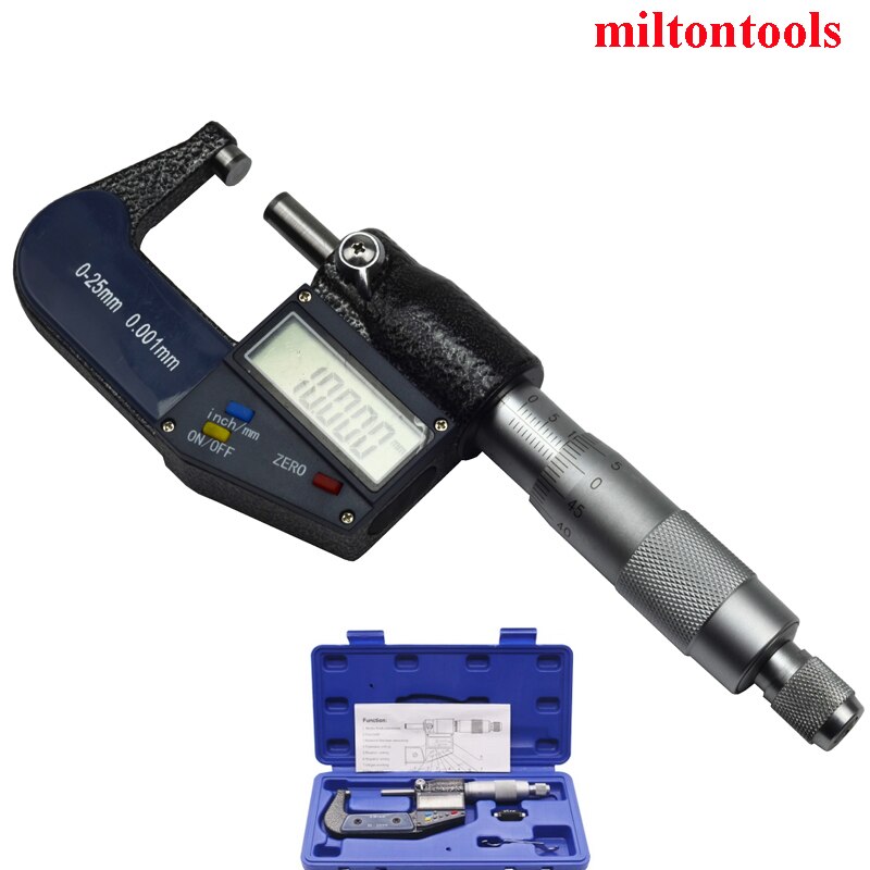 25mm/0.001mm Electronic Digital Micrometer micron ... – Grandado
