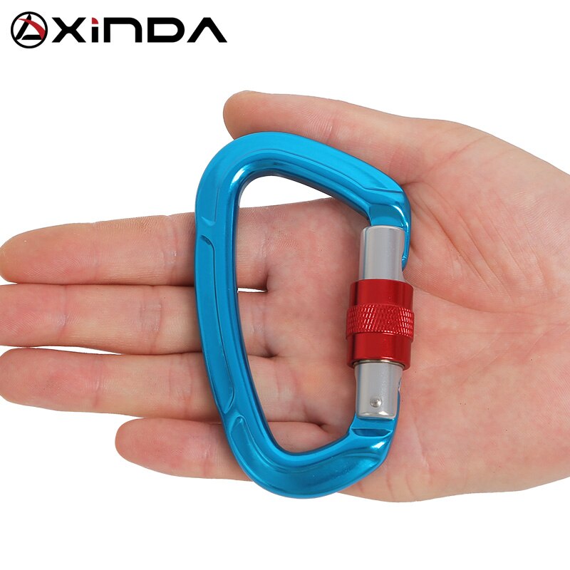 XINDA 2-40PCS Rock Climbing Carabiner 25KN Lock D-... – Grandado