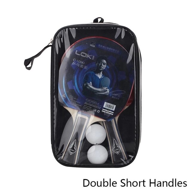 2pcs Table Tennis Rackets Set 5 Layers Pure Wood W... – Grandado