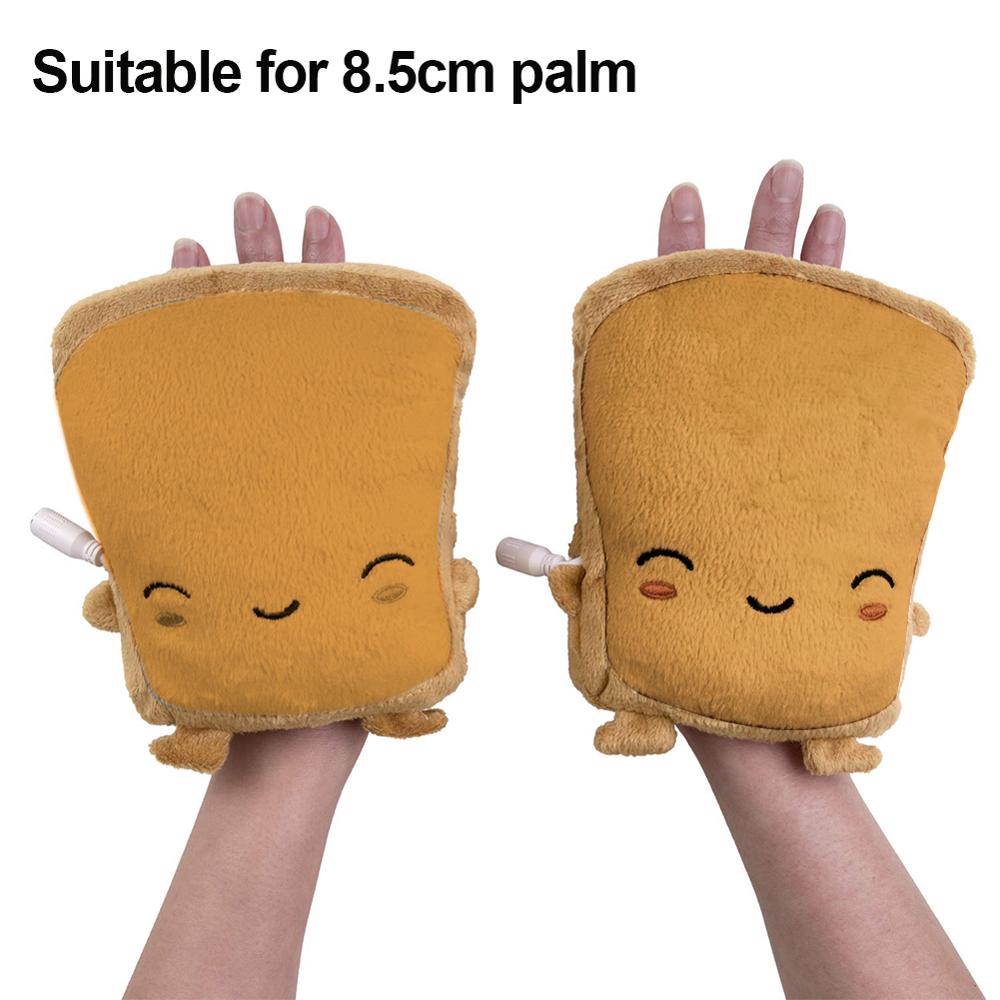 USB Bread Shaped Hand Warmer Gloves Heating Half F... – Vicedeal