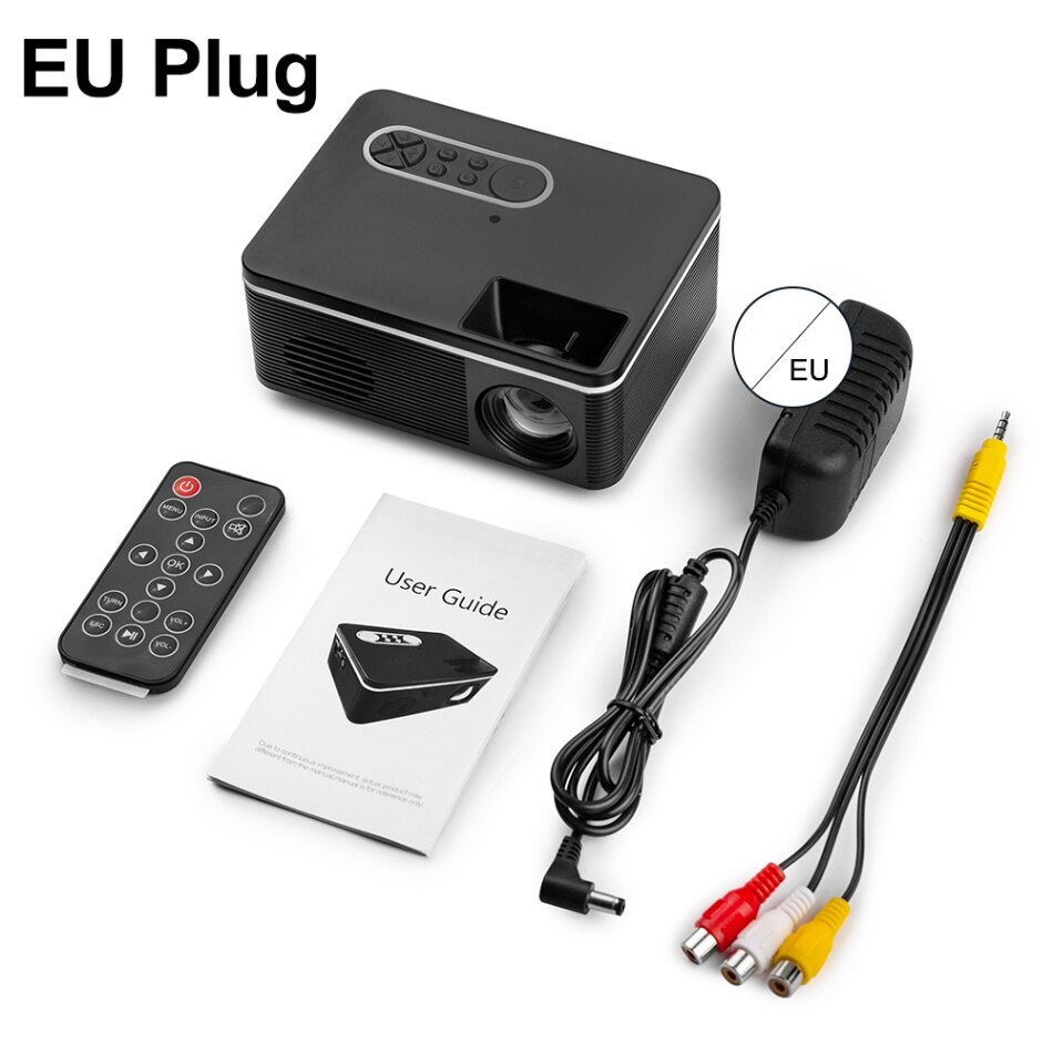 1080P Supported Mini HD Projector Portable Project... – Vicedeal