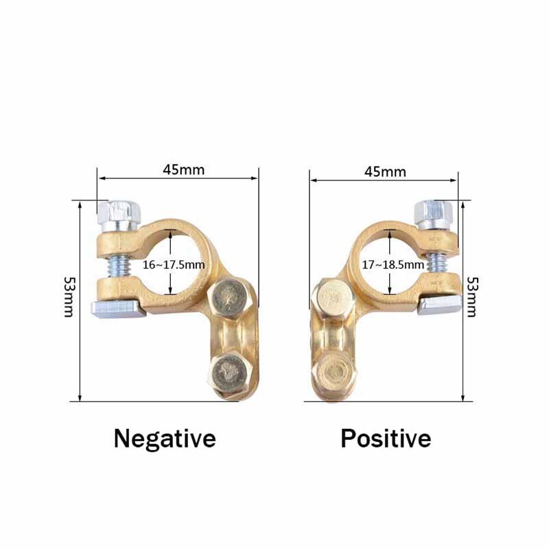 1 Pair Car Battery Connector Brass battery termina... – Vicedeal