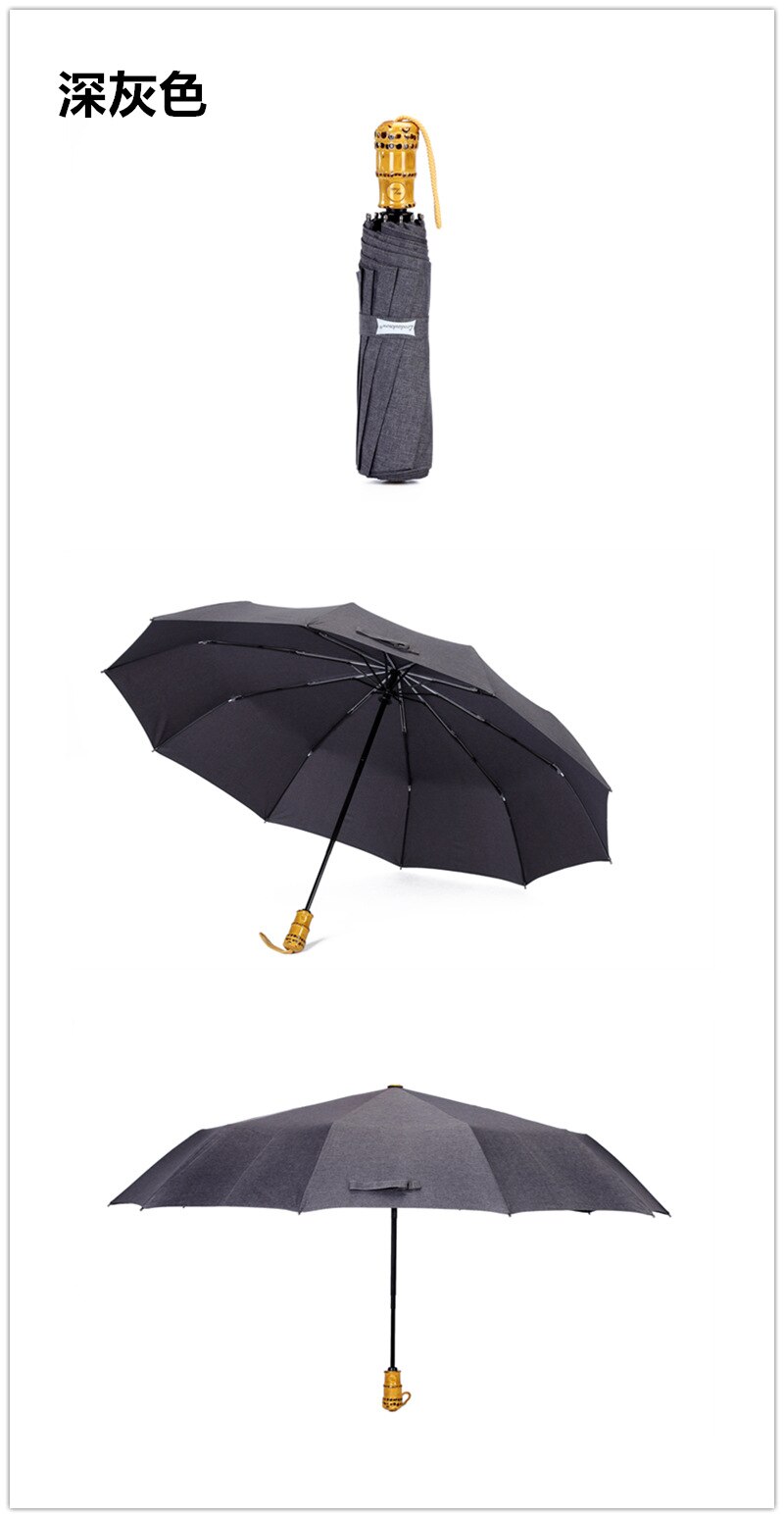 Summer parasol folding rainbow umbrella cane male ... – Vicedeal