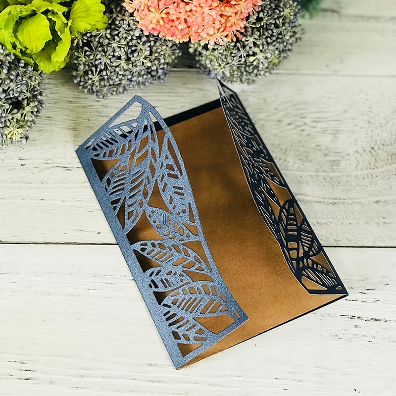 Flowers Leaves Dies wedding invitation Metal Cutti... – Grandado