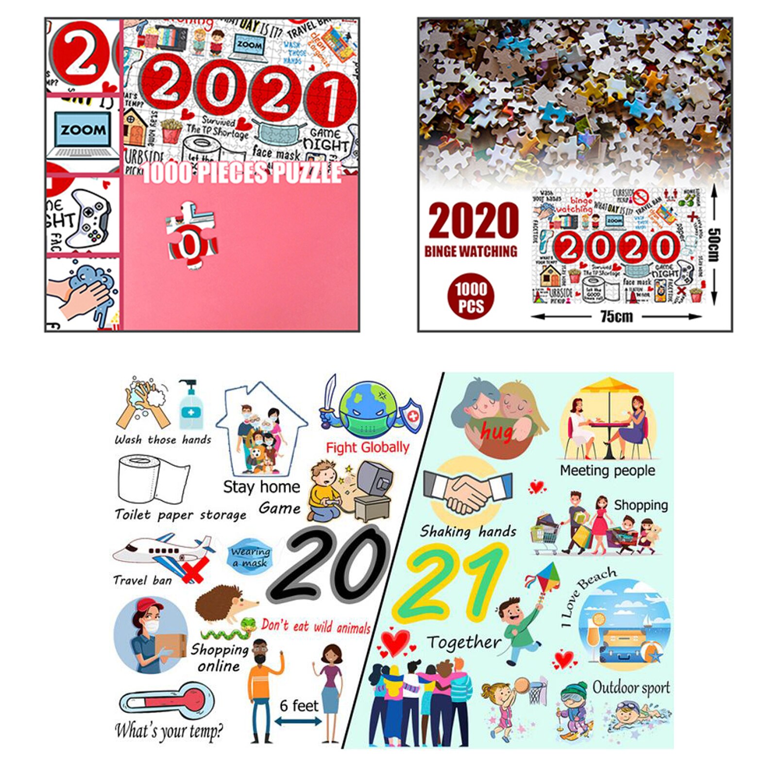 Jigsaw Puzzles for Adults, 1000 Piece Puzzles Even... – Grandado