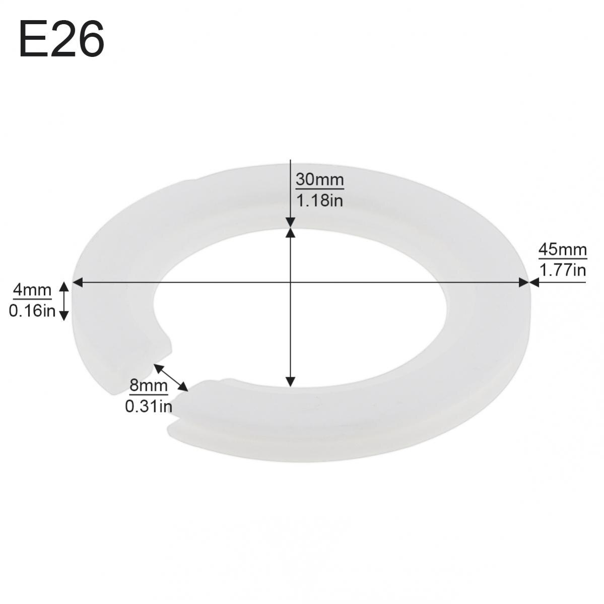 4pcs Lamp Shade Reducing Rings E26/E27 to E14 Lamp... – Vicedeal