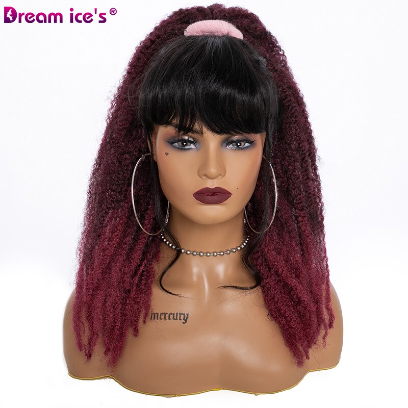 Synthetic Afro Twist Kinky Curly Drawstring Ponyta... – Vicedeal