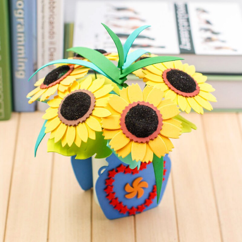 Sz Steam 3D Handmade EVA Flower Pot Toy Kids DIY C... – Grandado