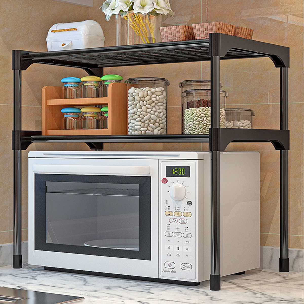 Multifunction Stainless Steel Microwave Oven Shelf... – Grandado