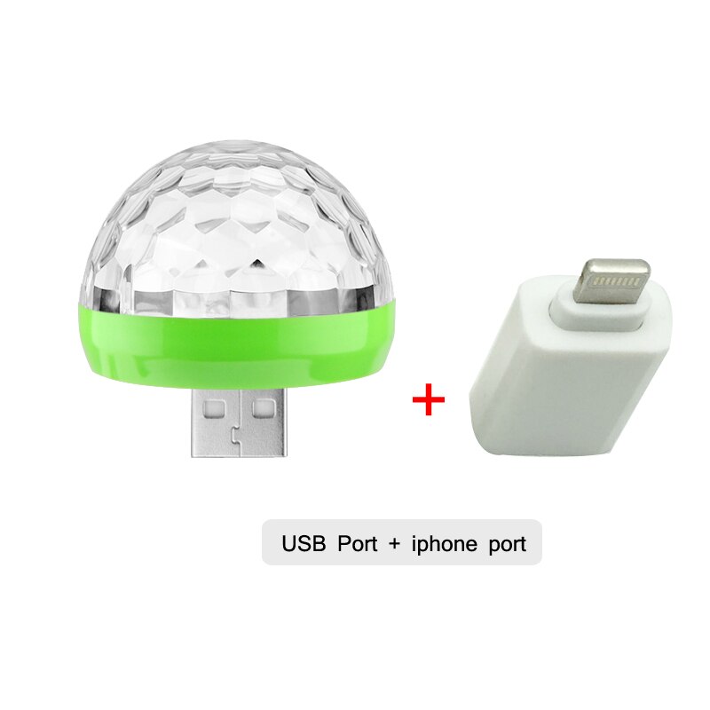 Mini USB LED Party Lights Crystal Magic Ball Stage... – Vicedeal
