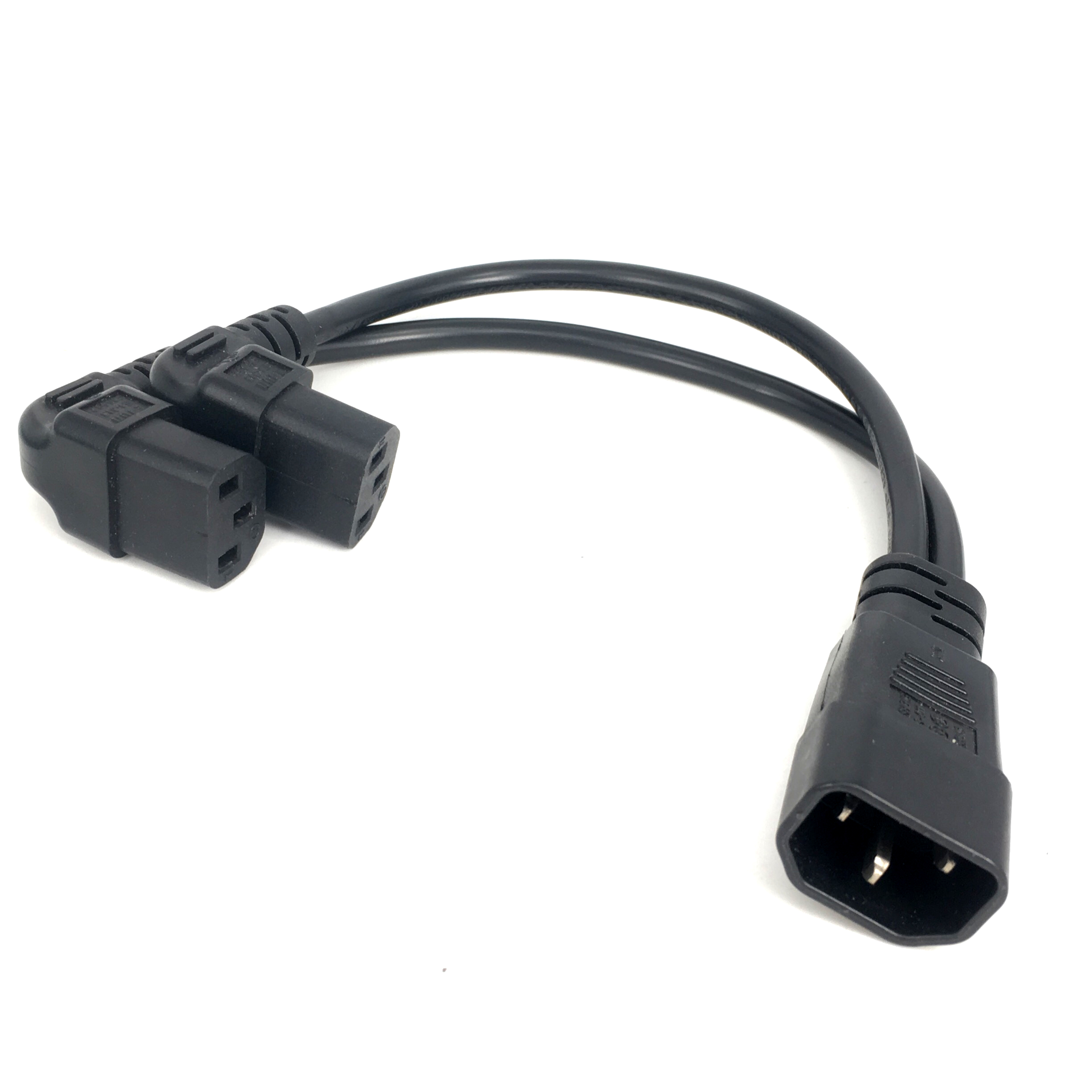 Up Angle Power Y Type Splitter Cable Single IEC 32... – Grandado