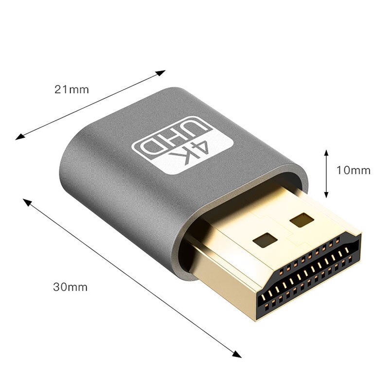 HDMI Virtual Display Adapter Gold Plating HDMI DDC... – Grandado