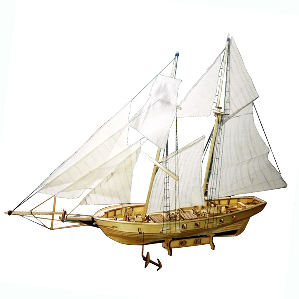 1/130 Schaal Houten Zeilboot Model Kit Harvey Puzz... – Grandado