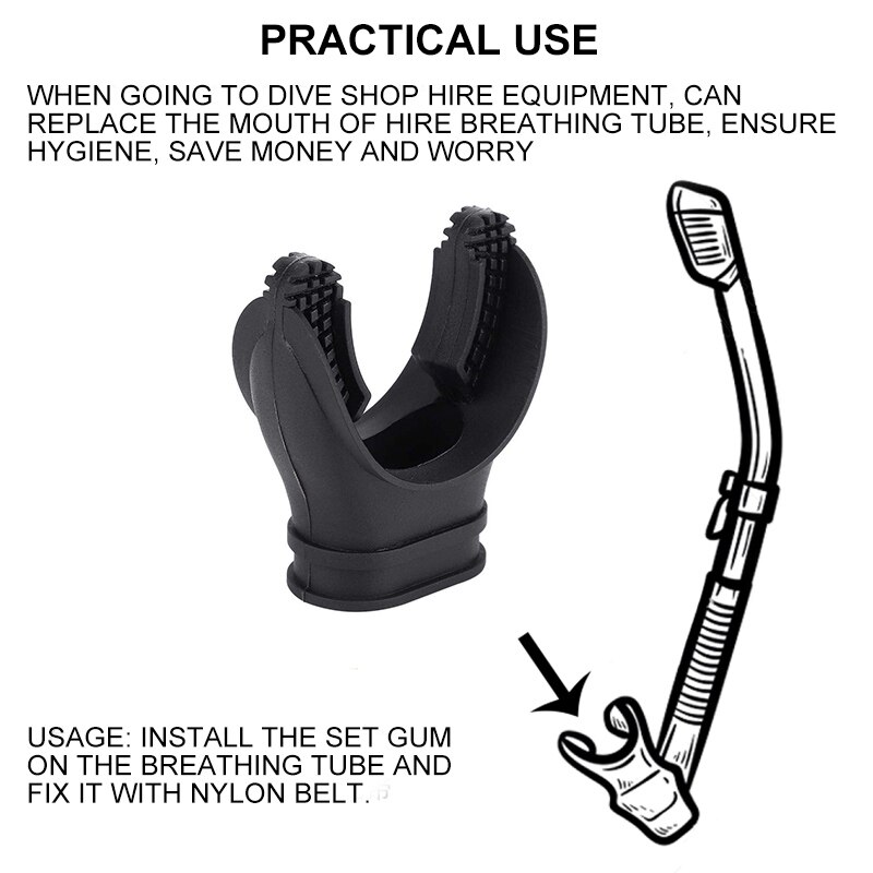 Silicone Mouth Piece Diving Swimming Cylinder Brea... – Grandado