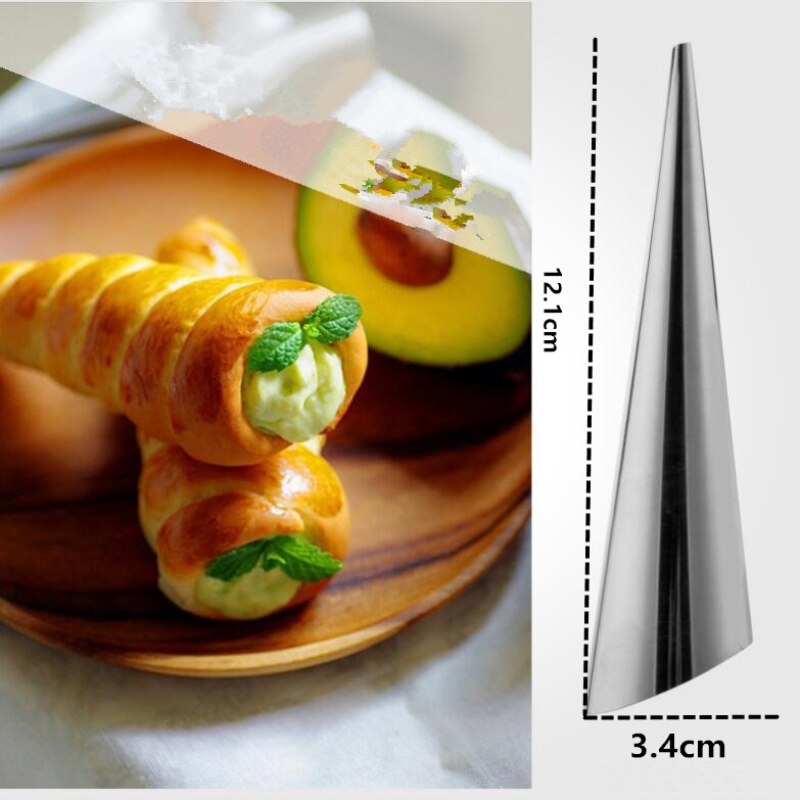 5pcs/set Stainless Steel Tube Cones Roll Mould Bak... – Grandado