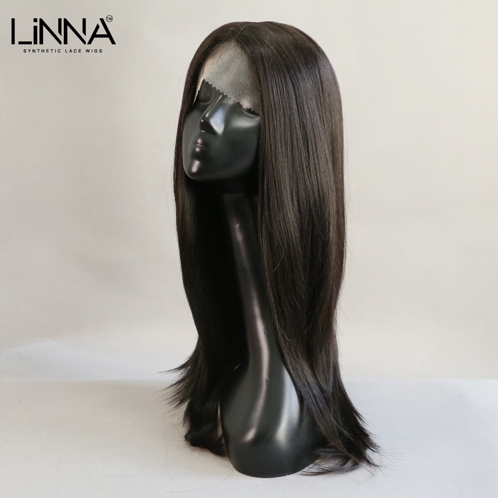 LINNA Long Straight Synthetic Lace Wigs For Women ... – Grandado