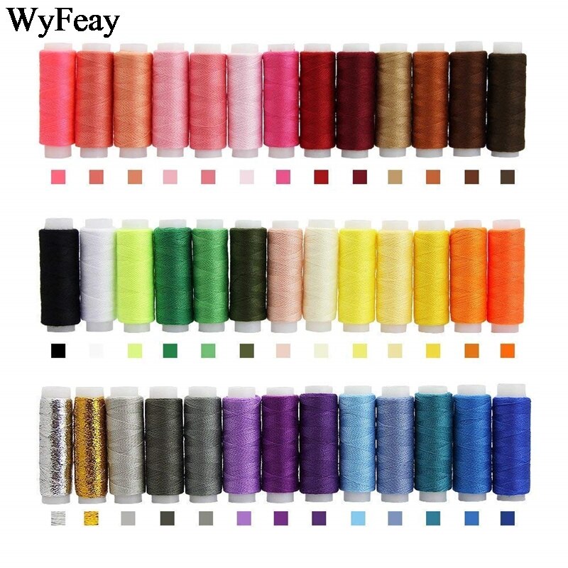 39 Mixed Colors Polyester Sewing Thread supplies M... – Grandado