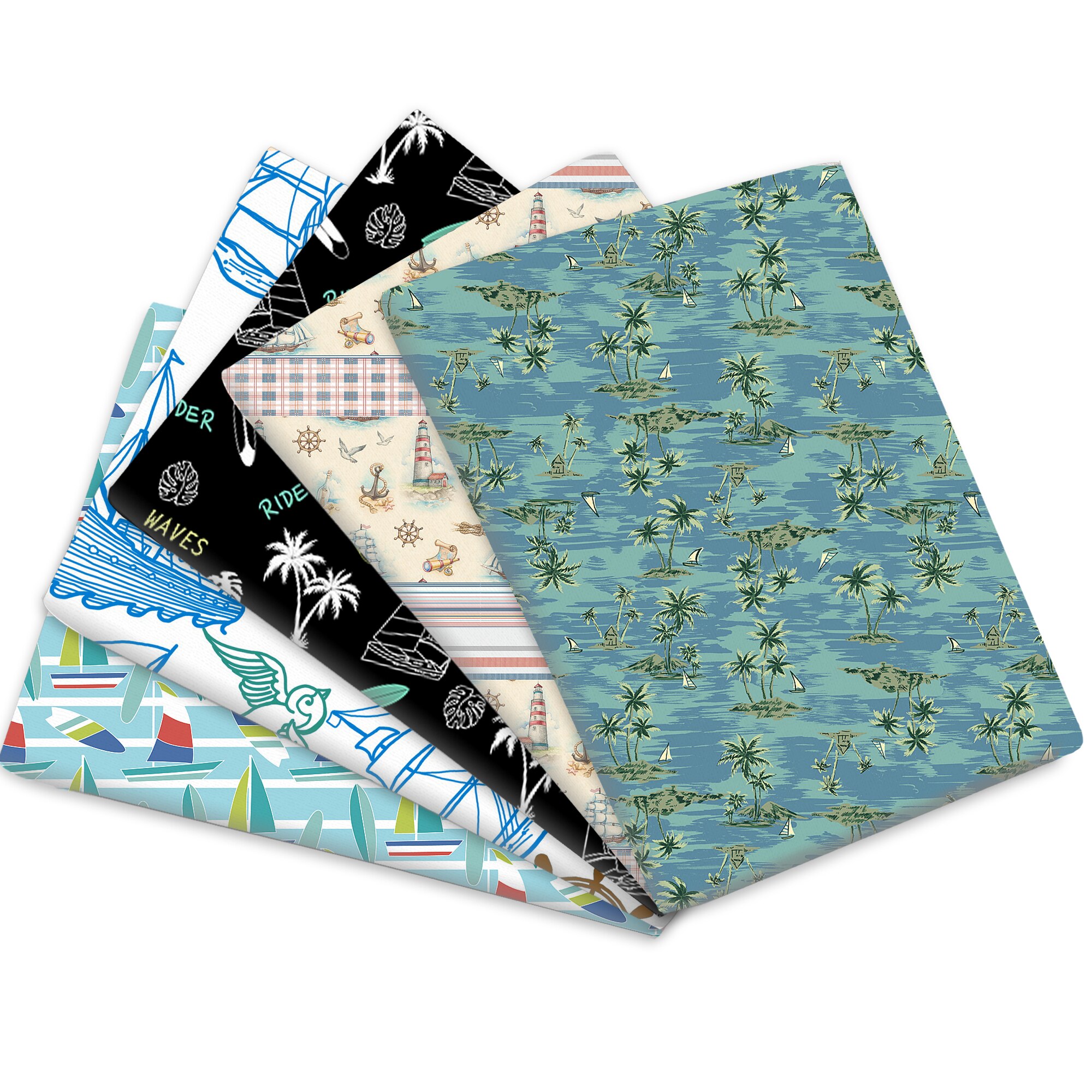 50*140cm Ocean 100% Cotton Fabric Patchwork Sewing... – Vicedeal