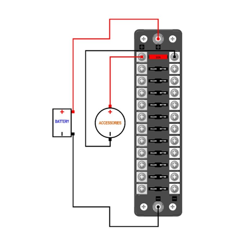 Fuse Box 12-Way Independent Positive and Negative ... – Vicedeal