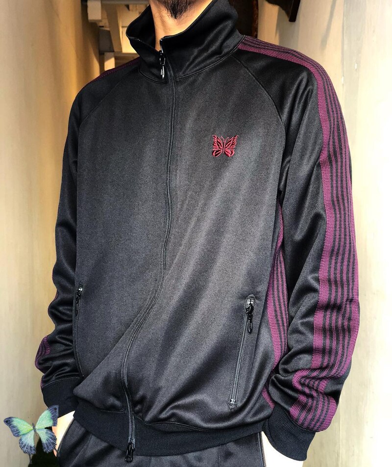 NEEDLES Track Jacket Butterfly Embroidery Retro St... – Grandado