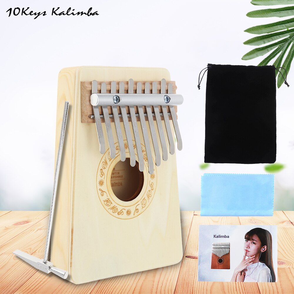 17 Keys Thumb Piano Kalimba Single Board Pine Mbir... – Vicedeal