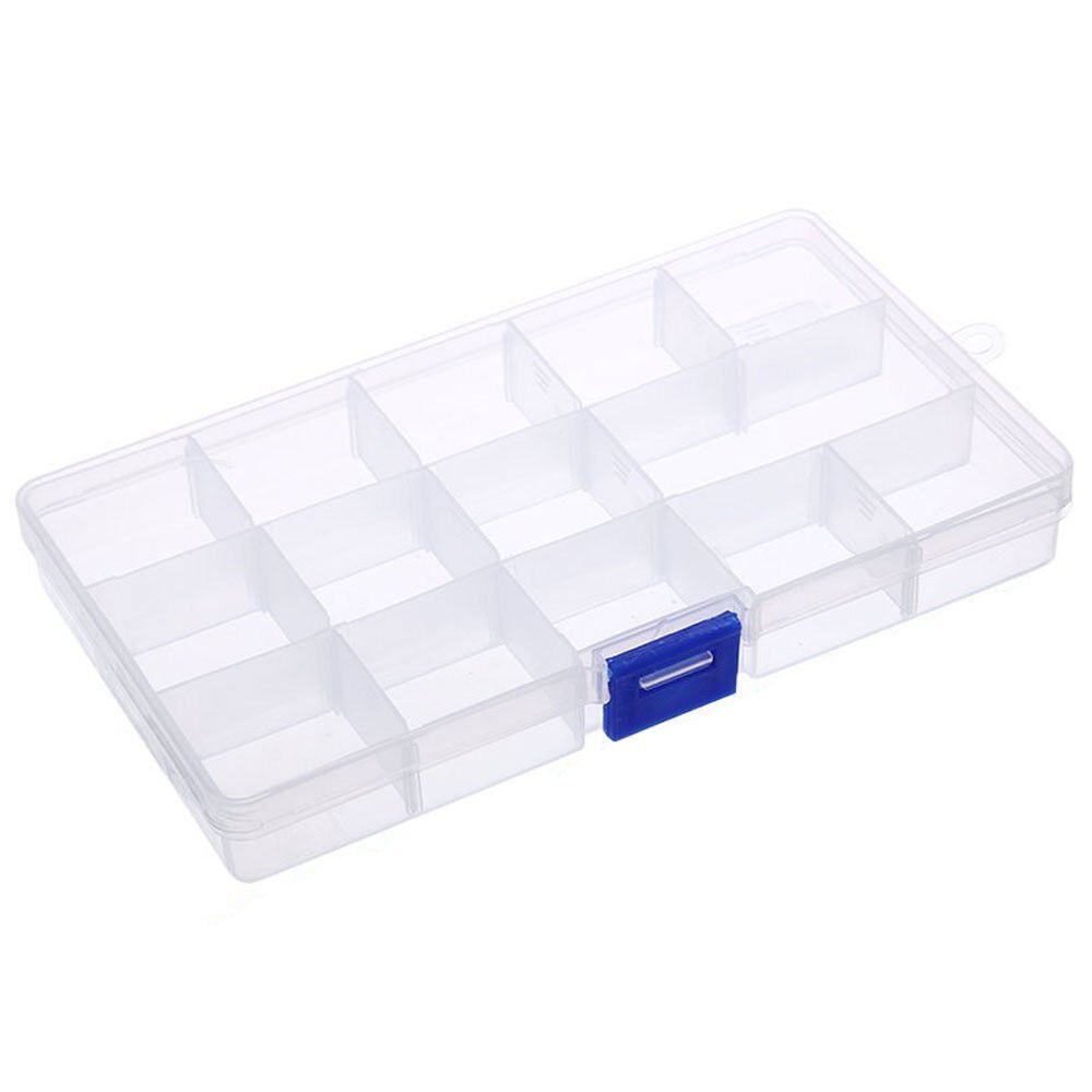 XRHYY Transparent Plastic Grid Box Storage Organiz... – Vicedeal