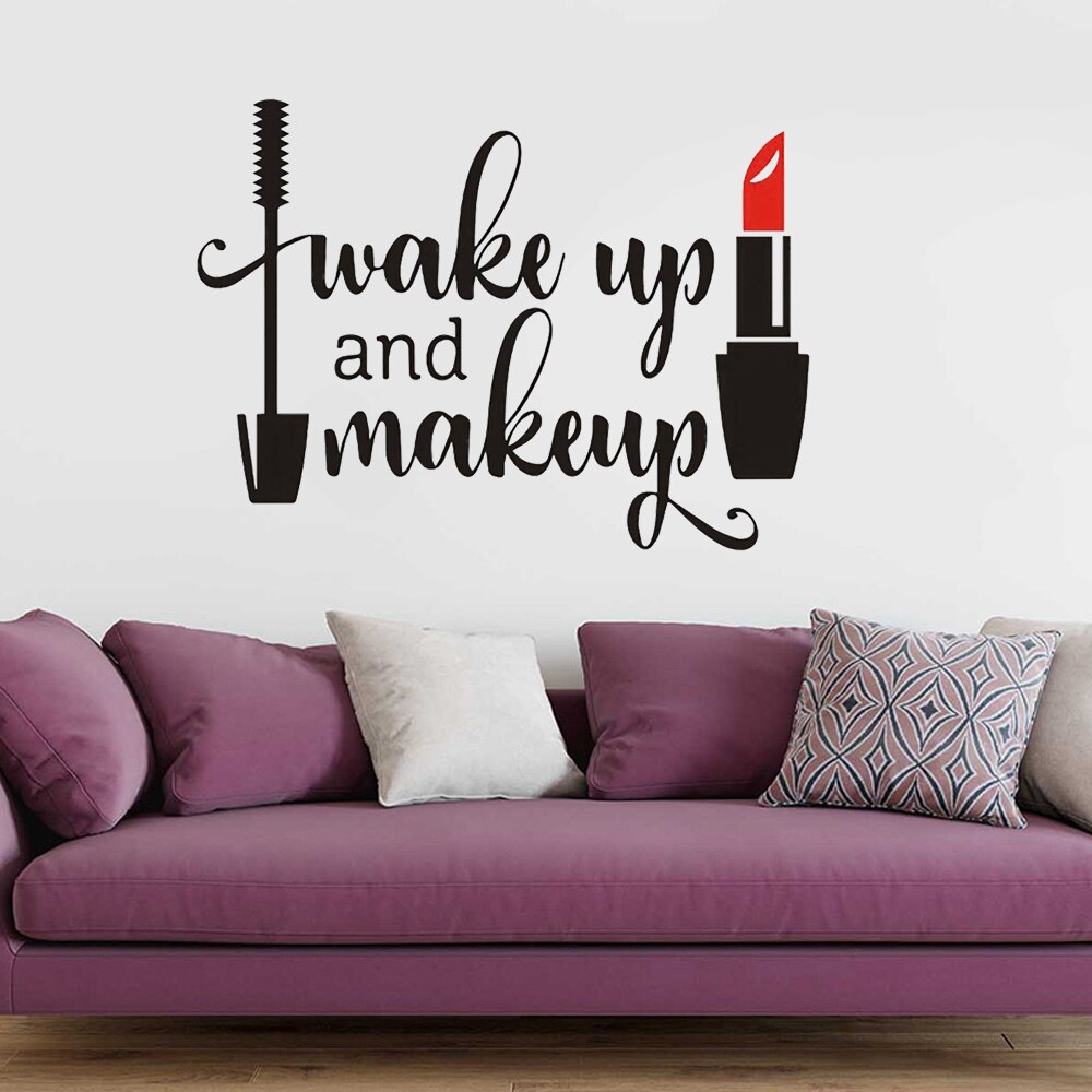 PVC Wall Decor Sticker Decal Lipstick Makeup Girl ... – Vicedeal