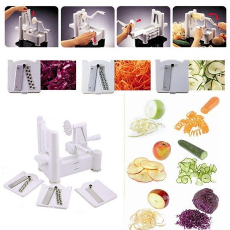 Hand-Cranked Spirality Vegetable Slicer Fruit Chop... – Vicedeal