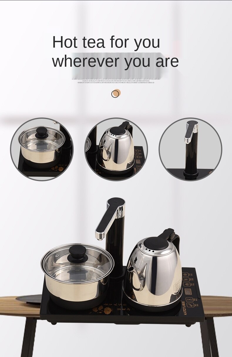 220V desktop mosaic black smart electric kettle – Grandado