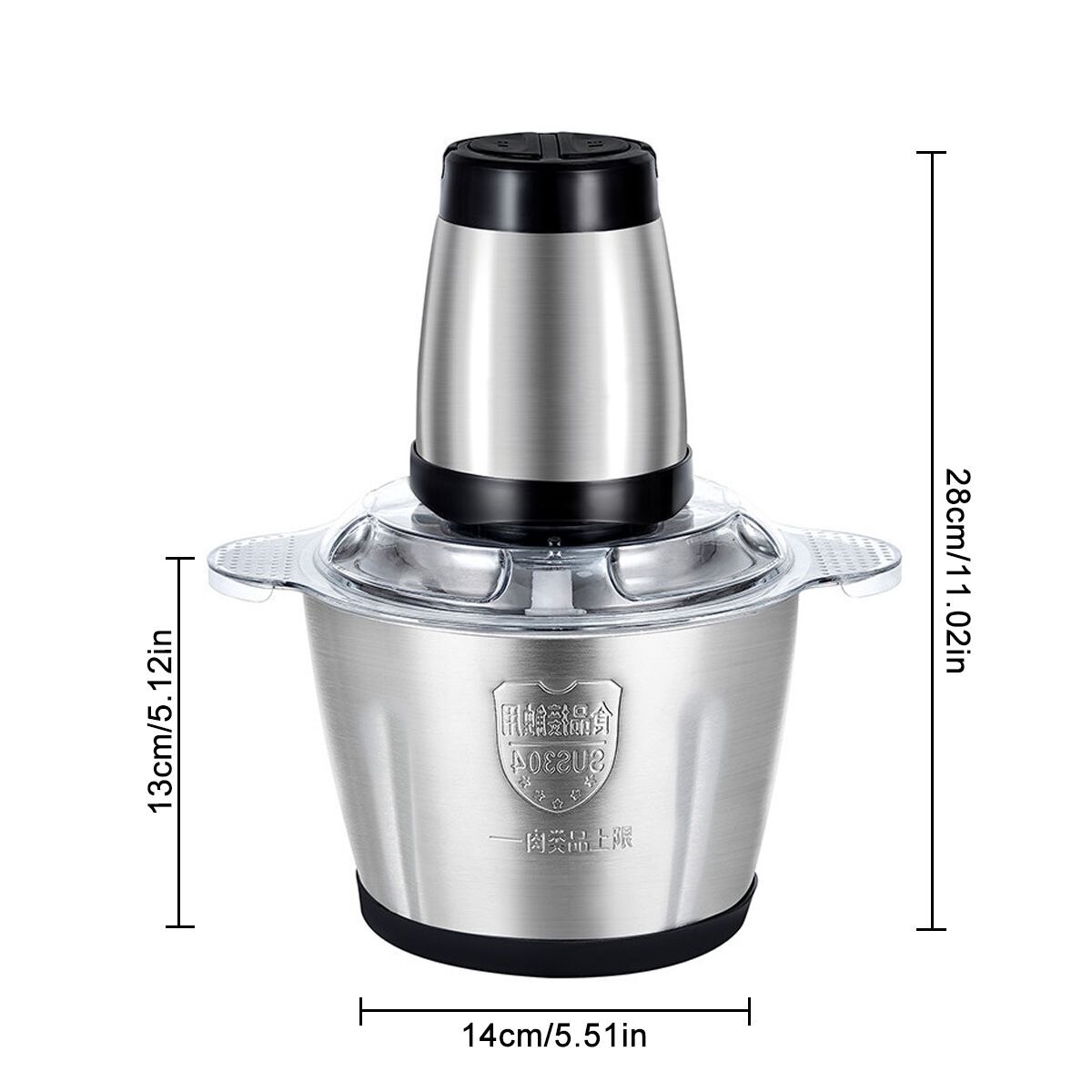 Stainless steel 3L 2 Speeds Electric Chopper Meat ... – Grandado