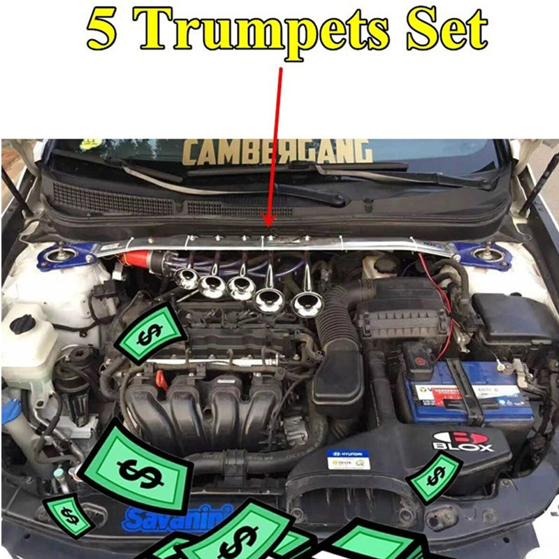 12V 125db 5 Silver Dixie Super Loud Car Trumpet Ai... – Vicedeal