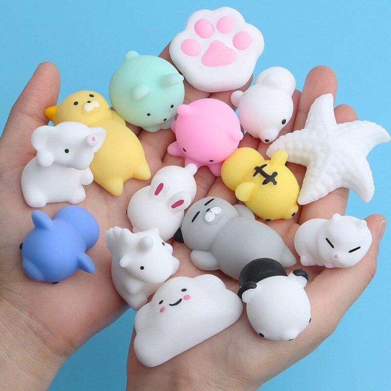 10Pcs All Different Cute Mochi Squishy Slow Rising... – Grandado