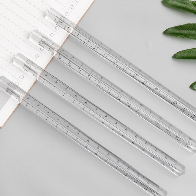 15cm Transparent Straight Ruler Students Stationer... – Grandado