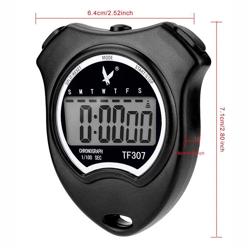Digital Handheld LCD Chronograph Timer Sports Stop... – Grandado