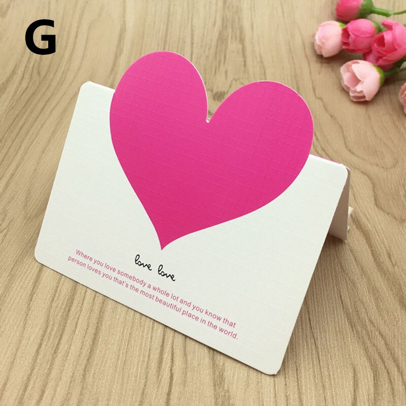 Mixed Color LOVE Heart Shape Greeting Card Valenti... – Grandado