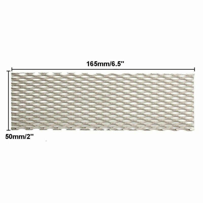 50mm x 165mm 0.5mm Recycled Metal Titanium Mesh Sh... – Grandado