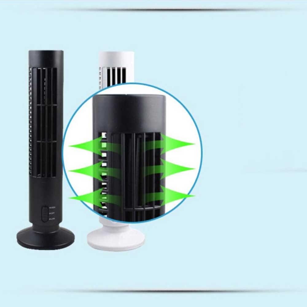Portable USB Tower Type Bladeless Fan Rechargeable... – Grandado