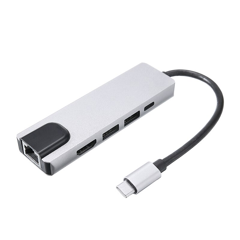 USB-C 5 in 1 Port Charger Adapter Dock Hub for Mac... – Vicedeal