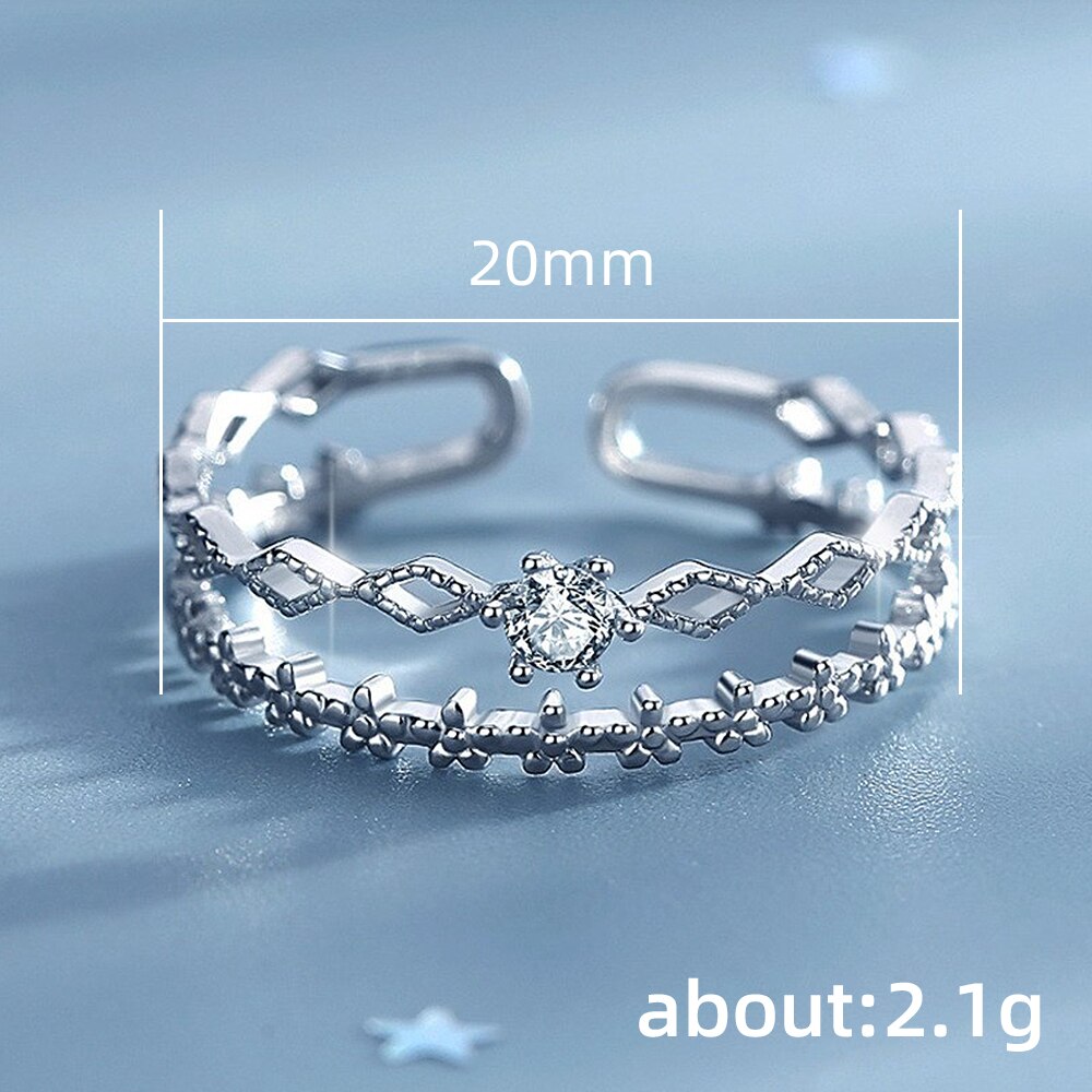 Huitan Chic Female Adjustable Finger Rings Aesthet... – Vicedeal