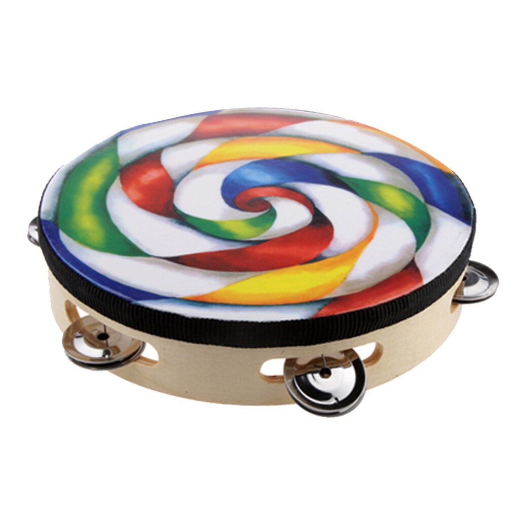 8'' Hand Percussion Wooden Tambourine Developmenta... – Grandado