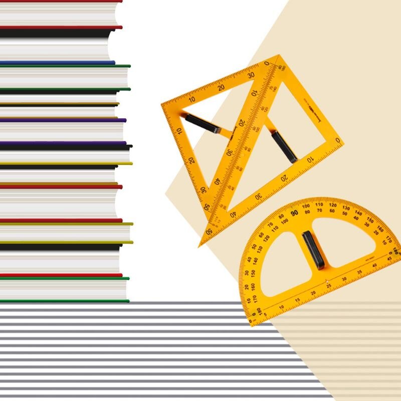 Multifunction Teaching Ruler Set Triangle Protract... – Vicedeal