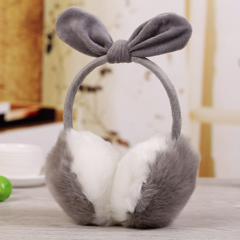 Cute Candy Color Bow Knot Ear Warmer Adjustable Pl... – Vicedeal