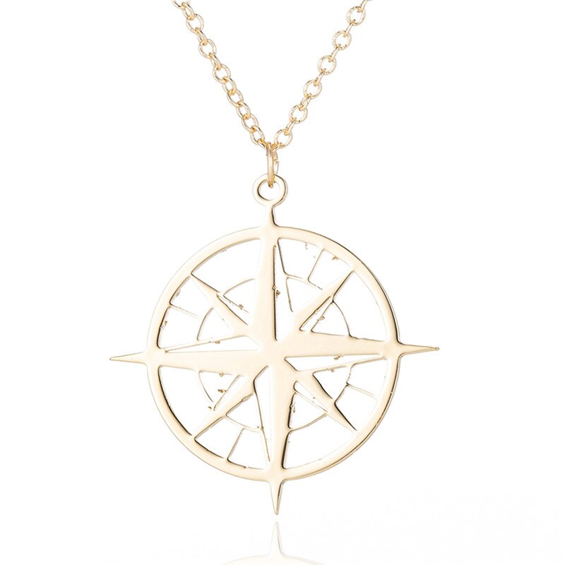 Compass Pendant Necklaces Women Stainless Steel Ne... – Grandado