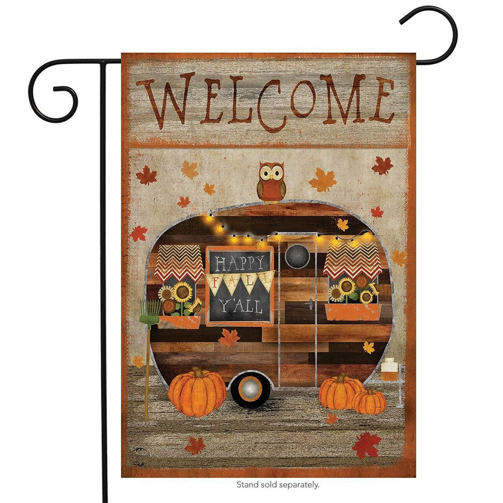 Welcome Autumn Camper Banner Original Garden Flag ... – Grandado
