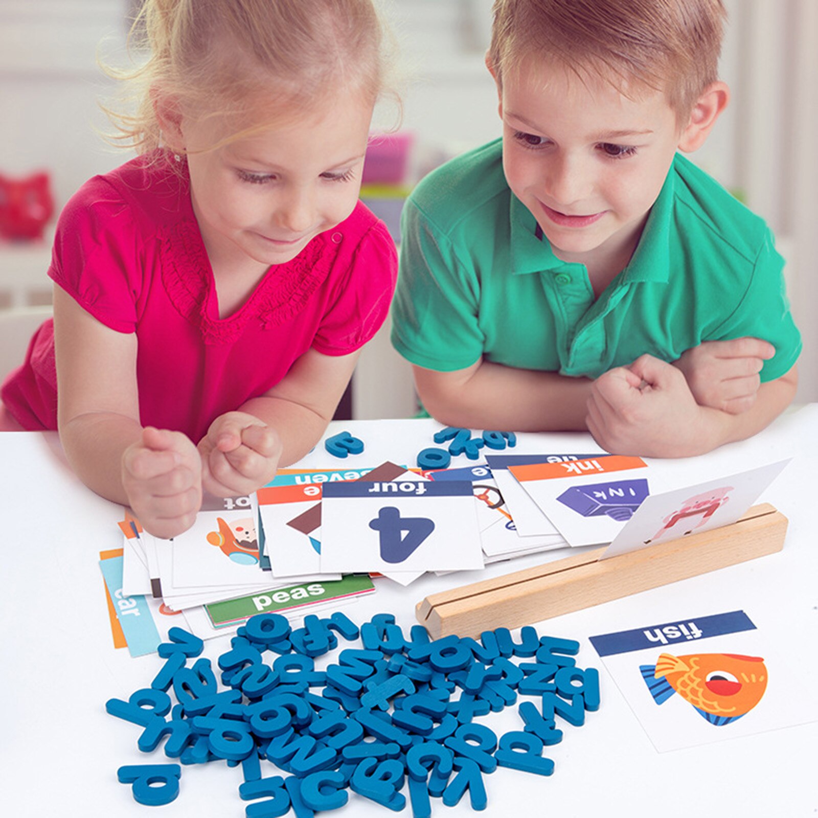 Wooden Matching Letter Game Alphabet Fun Attract C... – Grandado