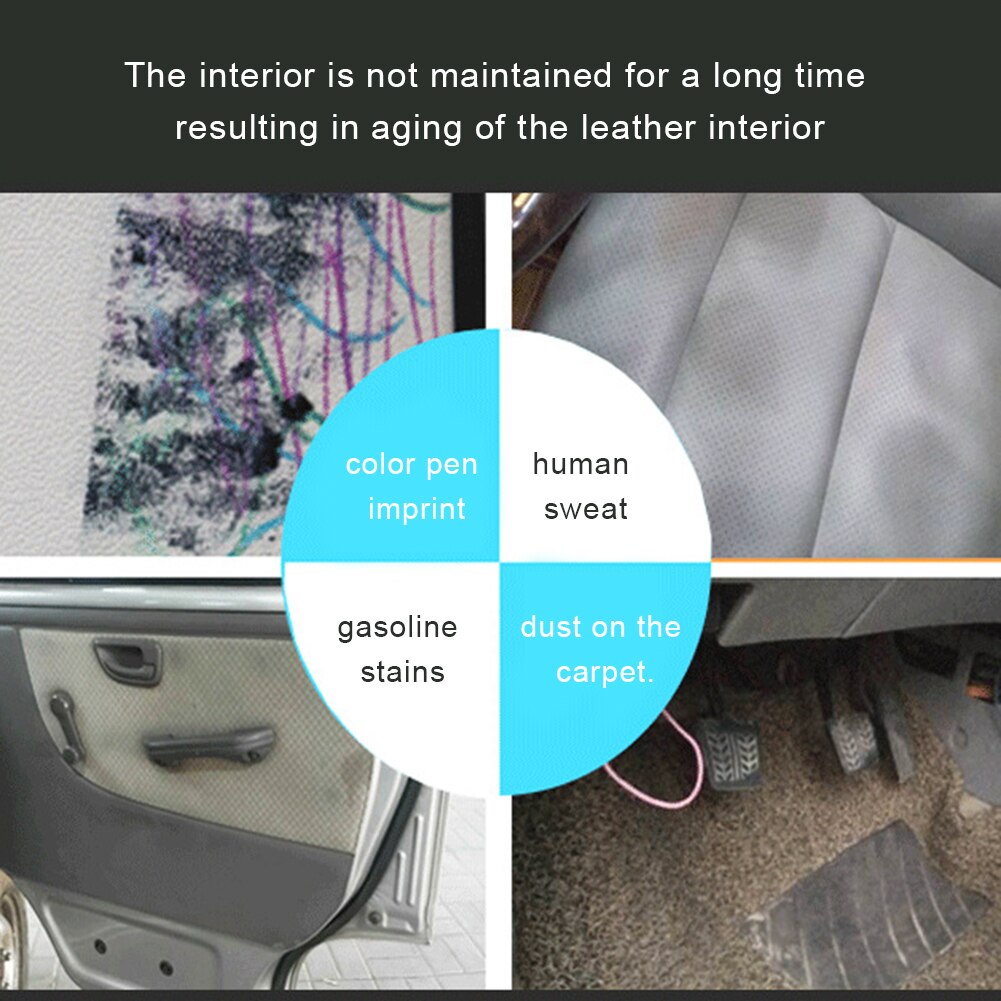 Car Interior Cleaning Agent Velvet Fabric Leather ... – Vicedeal